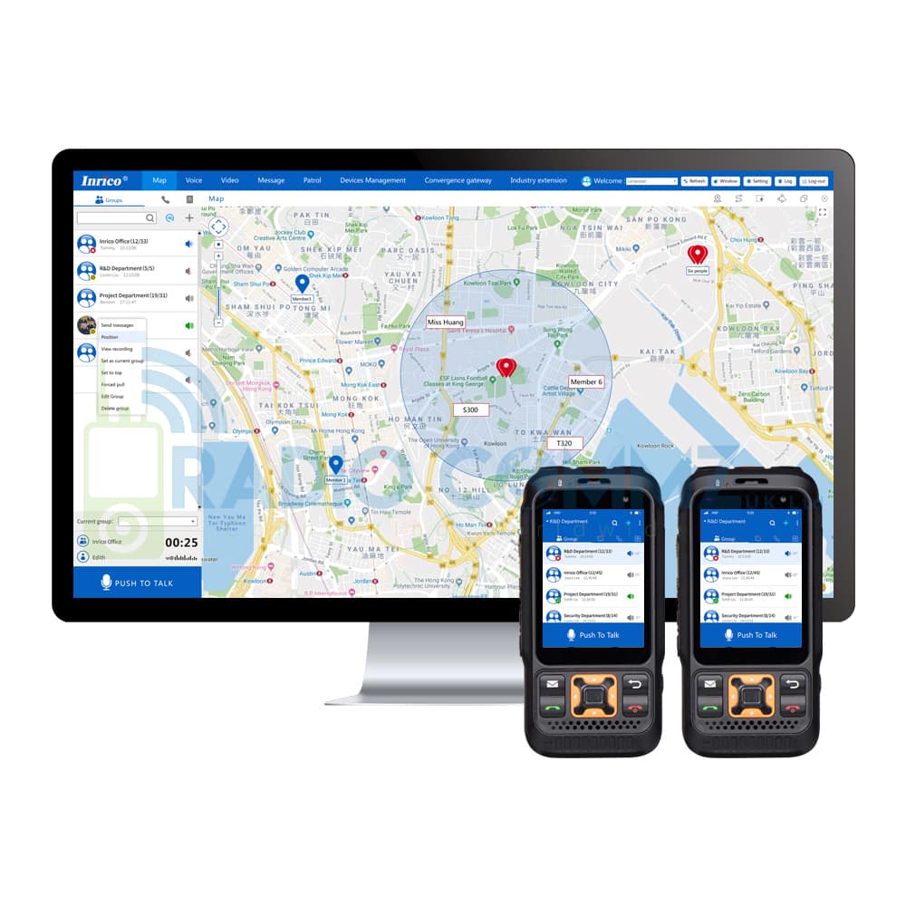 Inrico S100 4G POC Radio – Radio Commz UK Ltd